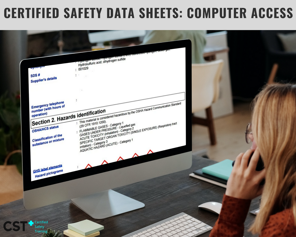 Certified Safety Data Sheets Library for Monument Professionals (Start – Certified Safety Training